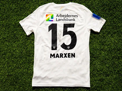#15 ERIK MARXEN MATCH ISSUED / PRIDE-TRØJE (FCN - SIF)