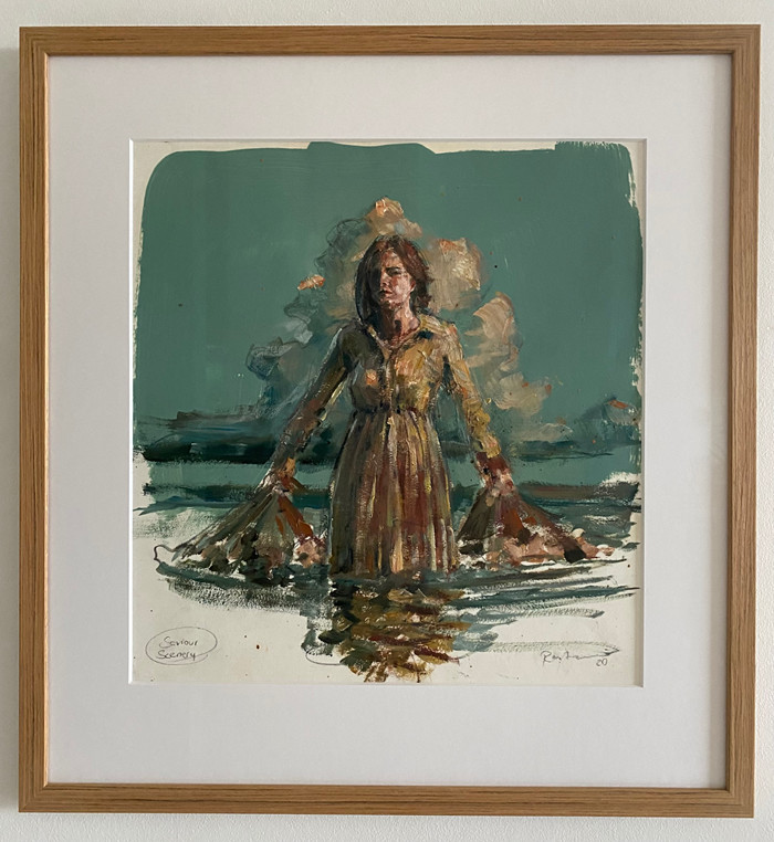 Jacob Rantzau - Forarbejde til Savior Scenry - 45 x 42 cm